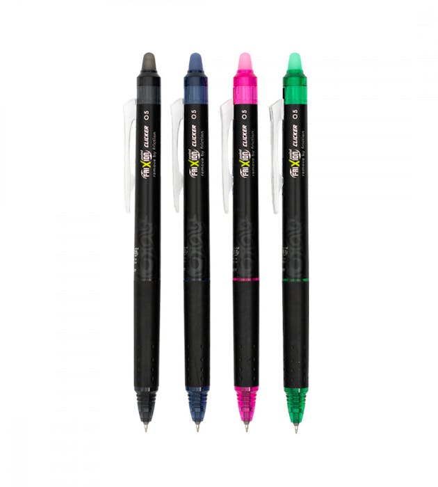 Pilot Frixion Point Clicker 0.5 - 4-pack - Smidigt och snyggt